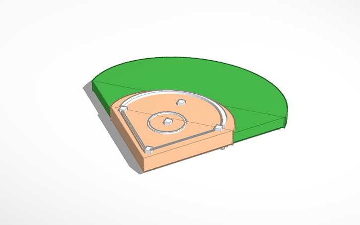 3D design lauren schmidt.softball field | Tinkercad