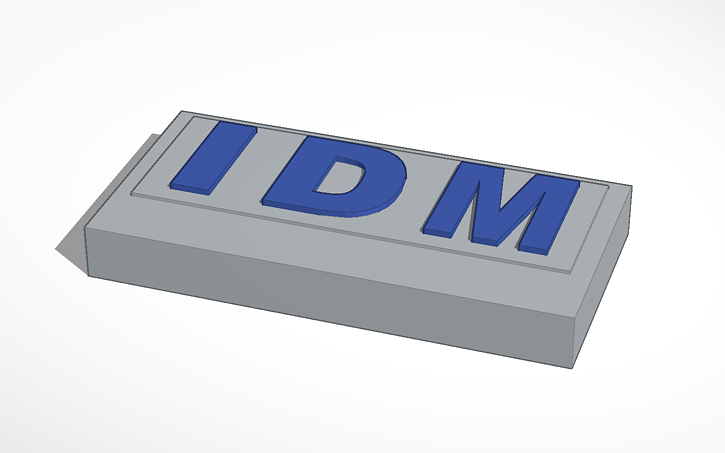 3D design idm part 2 - Tinkercad