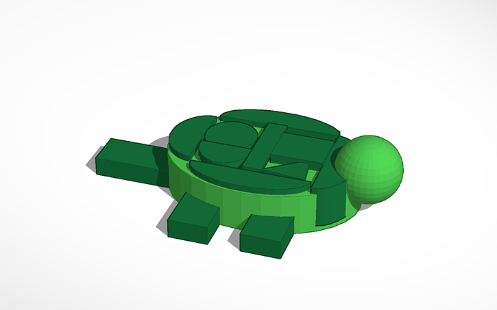 3D design turtle | Tinkercad