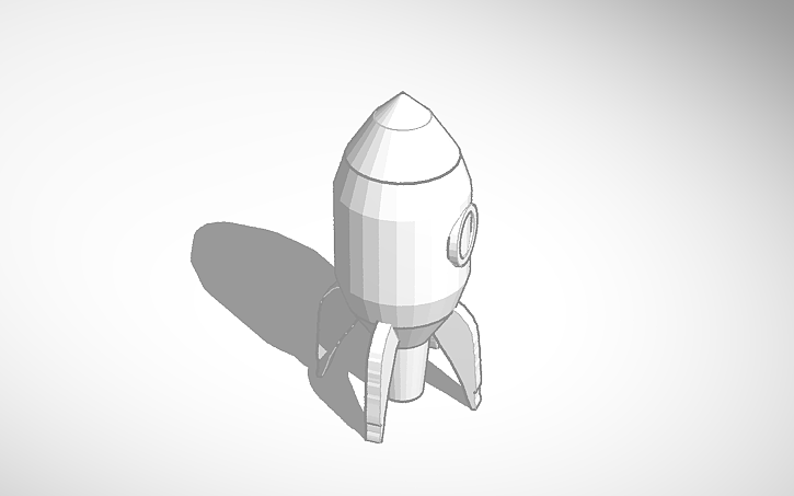 3D design Raķete - Tinkercad