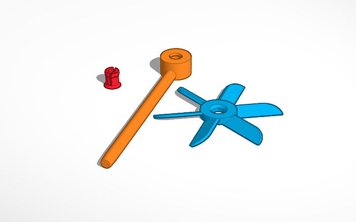 3D design pin Wheel - Tinkercad
