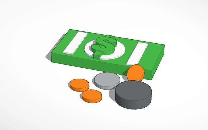 3D design IM AM RICH - Tinkercad