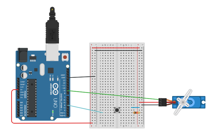 Circuit design Boom Gate - Tinkercad