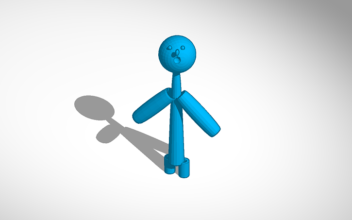 3D design Swaggy Stick Figure | Tinkercad
