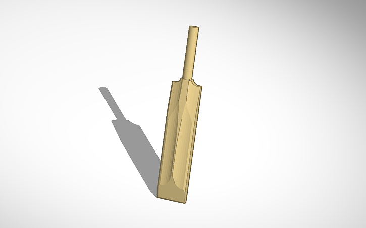 3D design PBL Cricket Bat - Tinkercad