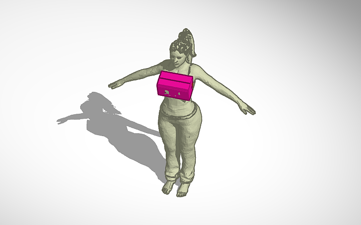 3D design eevee chestplate - Tinkercad
