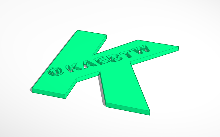 3D design Letter K | Tinkercad