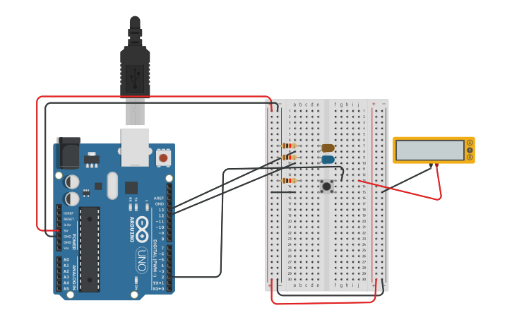Circuit design First Arduino Circuit - Tinkercad