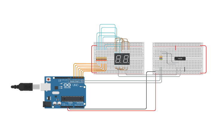 Circuit design counter | Tinkercad