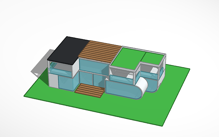 3D design glass house | Tinkercad