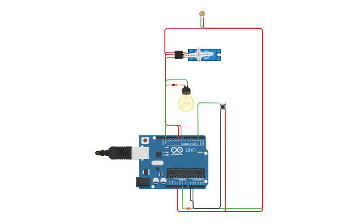 Circuit Design Smart Window Tinkercad