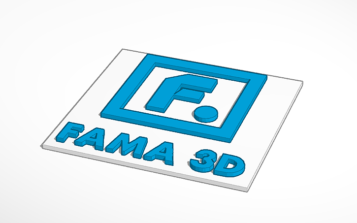 3D design FAMA 3D LOGO (Patagonia) - Tinkercad