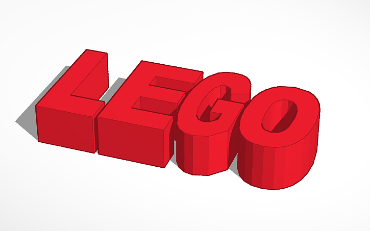 3D design Lego Logo | Tinkercad