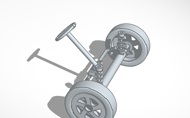 3D design Car suspension and steering - Tinkercad