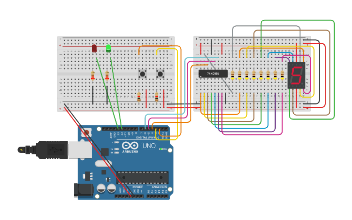 Circuit Design Interrupt Tinkercad