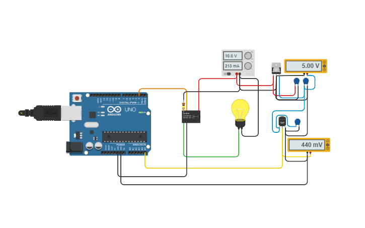 Circuit design DynSys - Chocadeira | Tinkercad