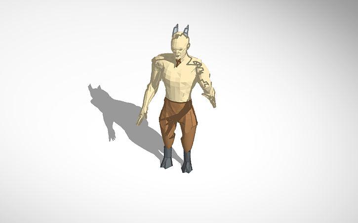 3D design Satyr/Faun - Tinkercad