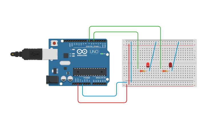 Circuit design Arduino 1D | Tinkercad