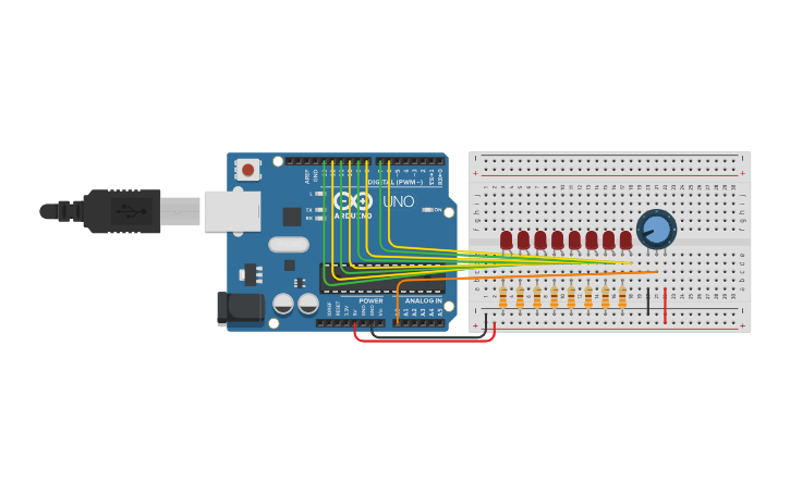 Circuit Design Homework 5j For Loops Tinkercad
