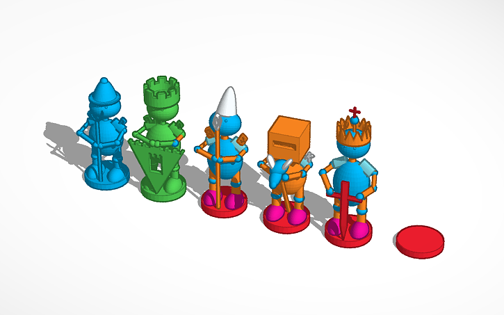 3D design Copy of #Chess Chess Set | Tinkercad