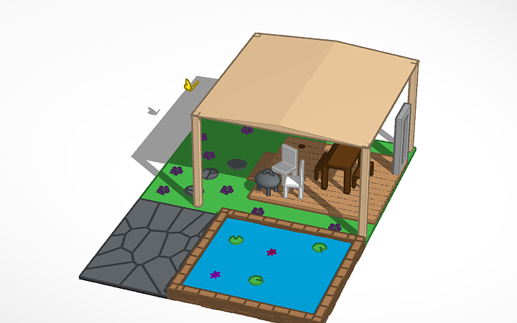 3D design Patio - Tinkercad