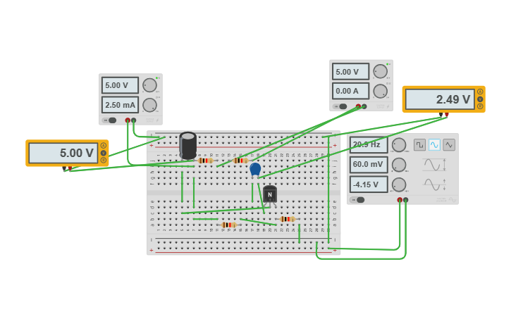 Circuit Design Percobaan 1 Mod4 Tinkercad