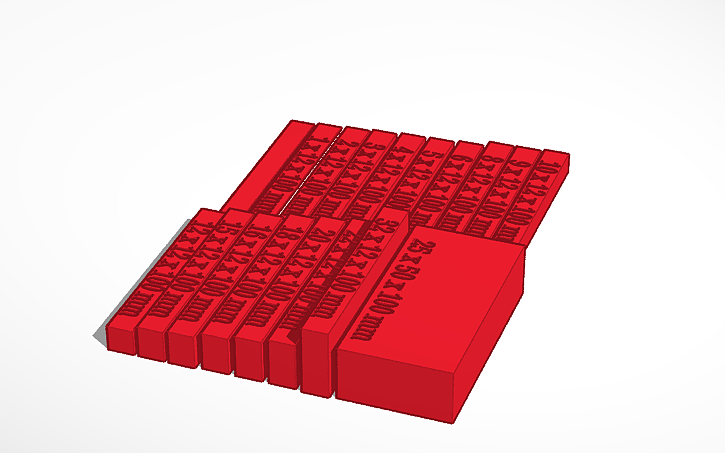 3D design Setup blocks metric - Tinkercad