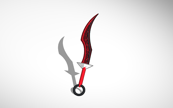 3D design Custom Demon Slayer Sword - Tinkercad