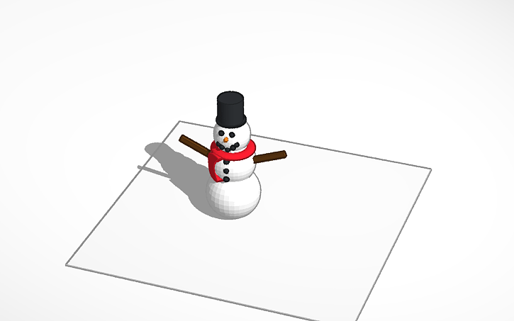 3D design Snowman | Tinkercad