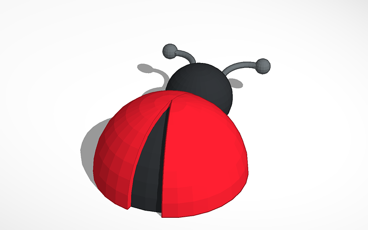 3D design Ladybug - Tinkercad