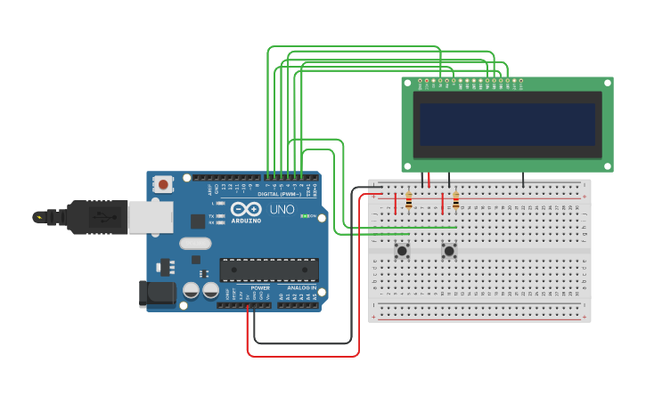 Circuit design Ejercicio 2 Proyectos - Tinkercad