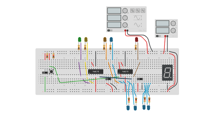 Circuit design 3.1.3 Shift Resistor Circuit - Tinkercad