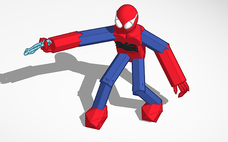 3D design SPIDER-MAN - Tinkercad