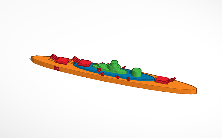 3D design USS New Jersey | Tinkercad