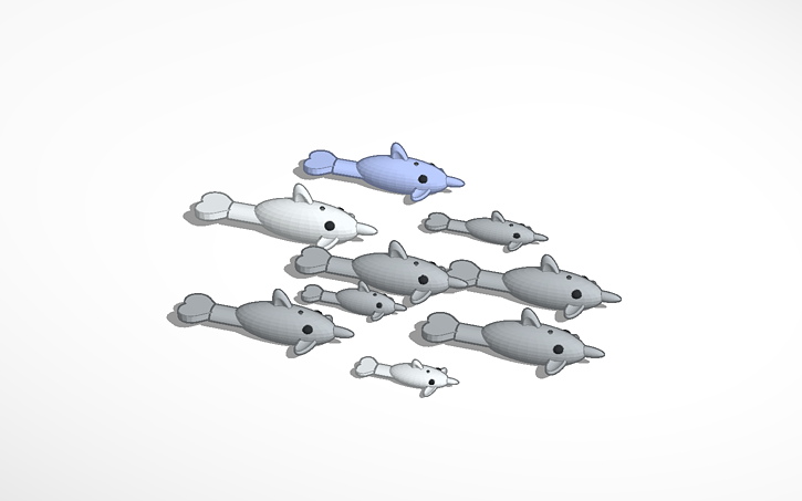 3D design Vic's Pod of Dolphins | Tinkercad