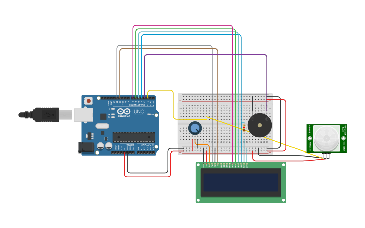 Circuit design SMART DOORBELL SYSTEM - Tinkercad