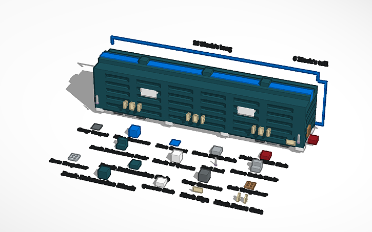 3D design minecraft korail boxcar | Tinkercad
