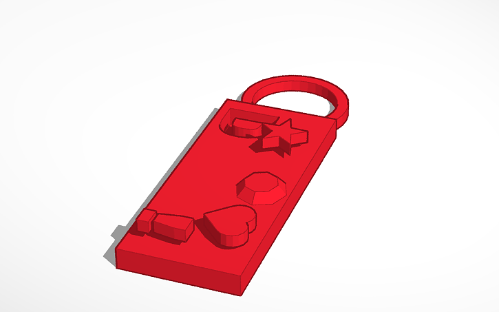 3D design Keychain - Tinkercad