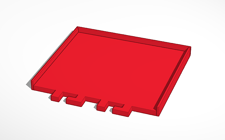 3D design connectable 6x6 platform | Tinkercad
