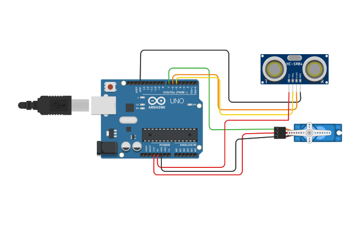 Circuit Design Arduino Uno R3 Tinkercad 6010