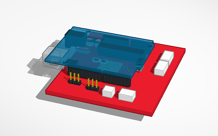 3D design PCB - Tinkercad