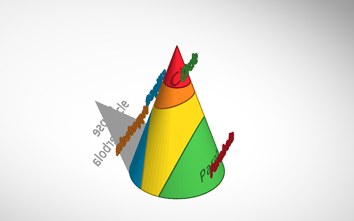 3D design apollonian cone - Tinkercad