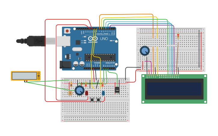 Circuit design Ejercicio 3 clase 3 | Tinkercad