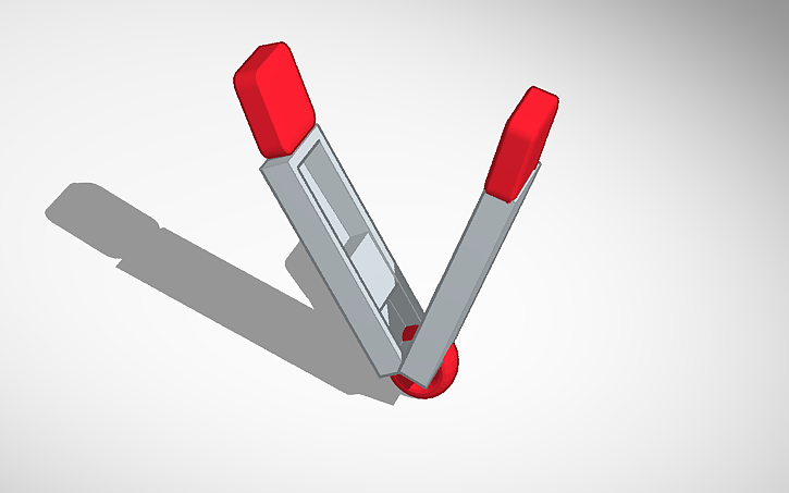 3D design Working Tongs - Tinkercad