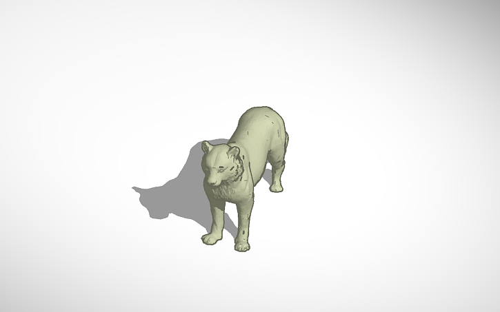 3D design Tiger - Tinkercad