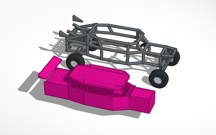 3D design dune buggy kit - Tinkercad