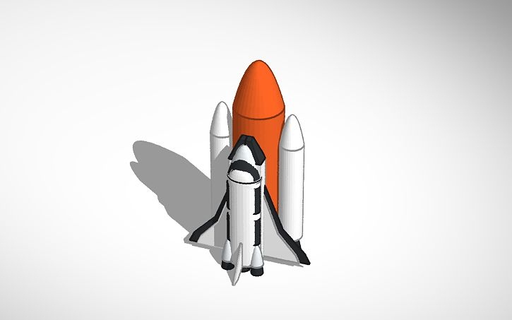 3D design SPACE ROCKET - Tinkercad