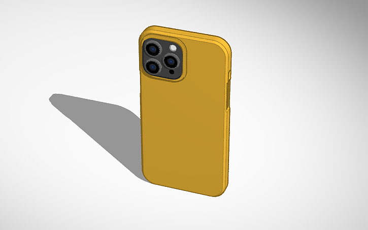 3D design iPhone 15 pro case - Tinkercad