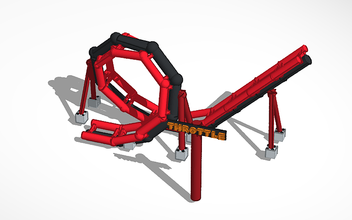 3D design Coaster Track - Tinkercad