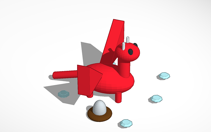 3D design dragon - Tinkercad